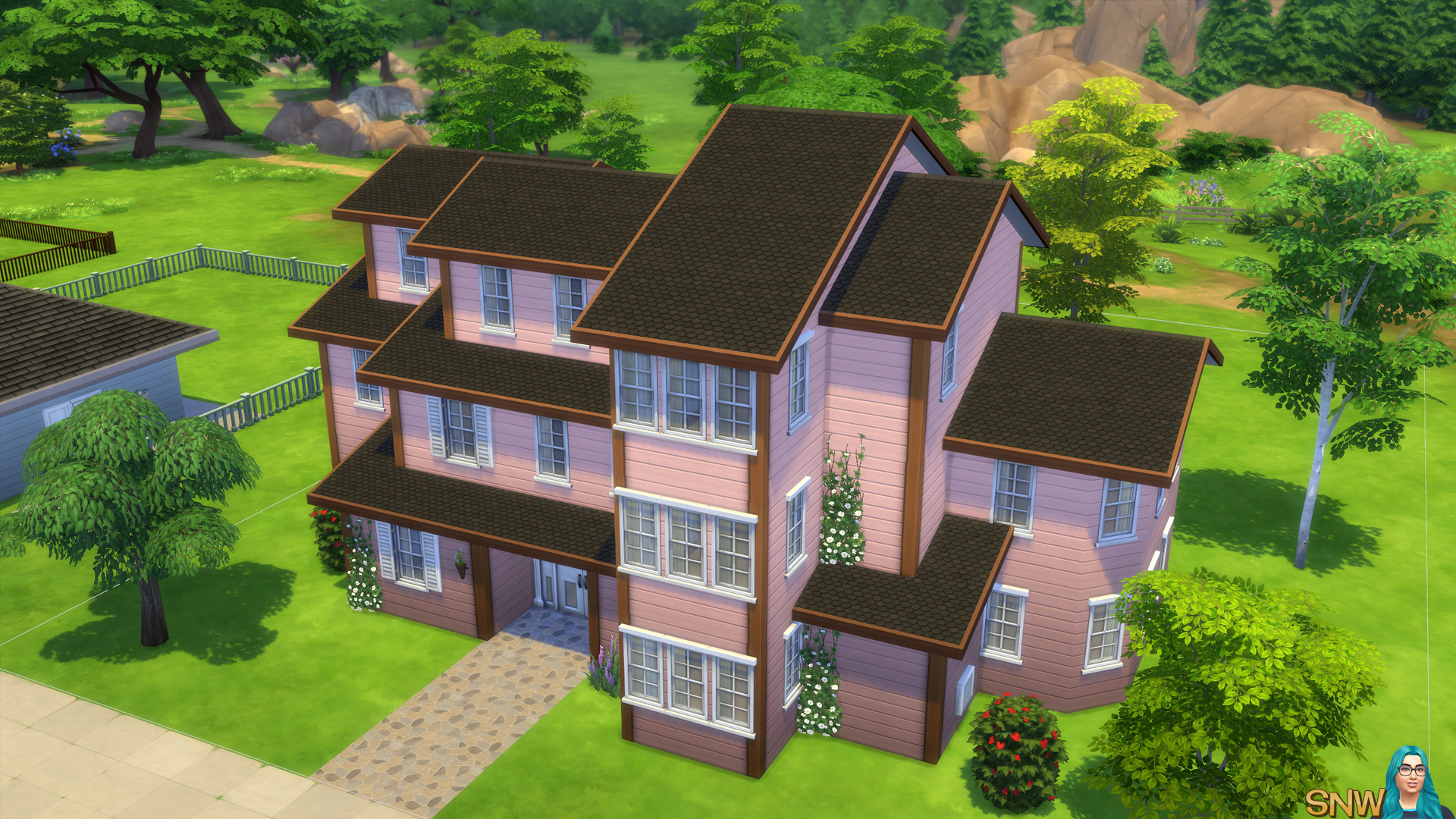 Clapboard Crush Betimmering Muren Set #2 (met houten hoekafwerking ...