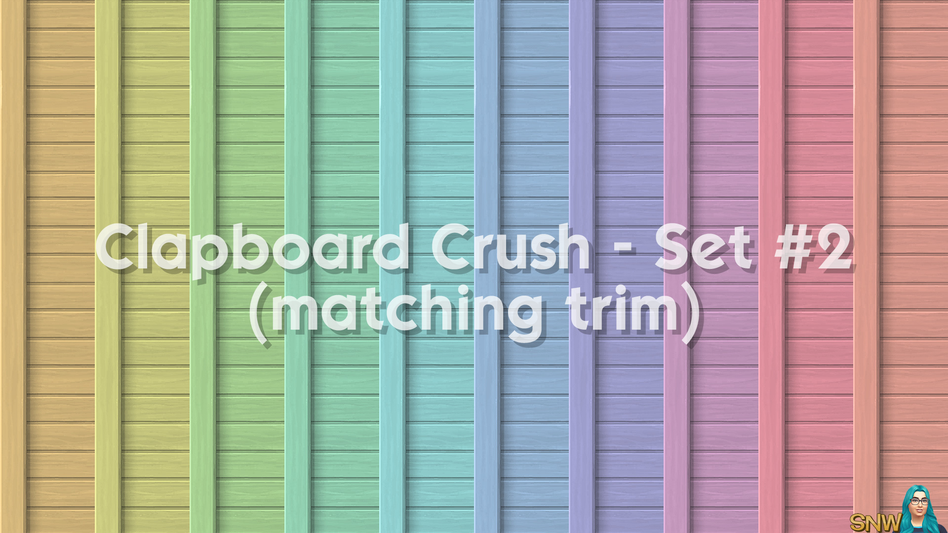 Clapboard Crush Betimmering Muren Set #2 (met hoekafwerking) | SNW ...
